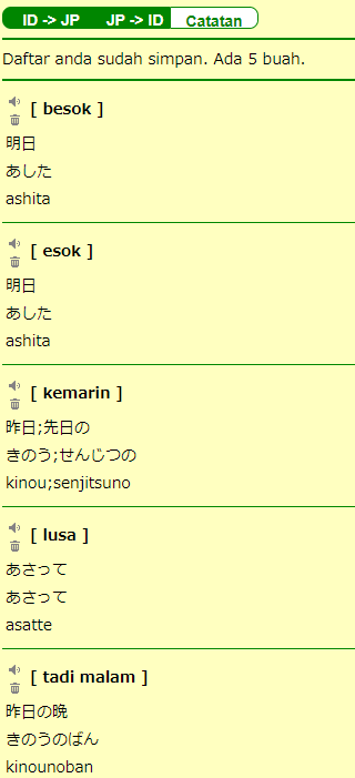 ケータイ用インドネシア語辞典 2020年版 – Saoline Tips