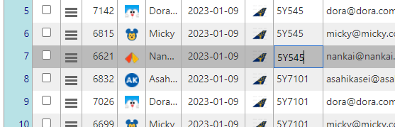 Tabulator インライン編集と更新 – Saoline Tips